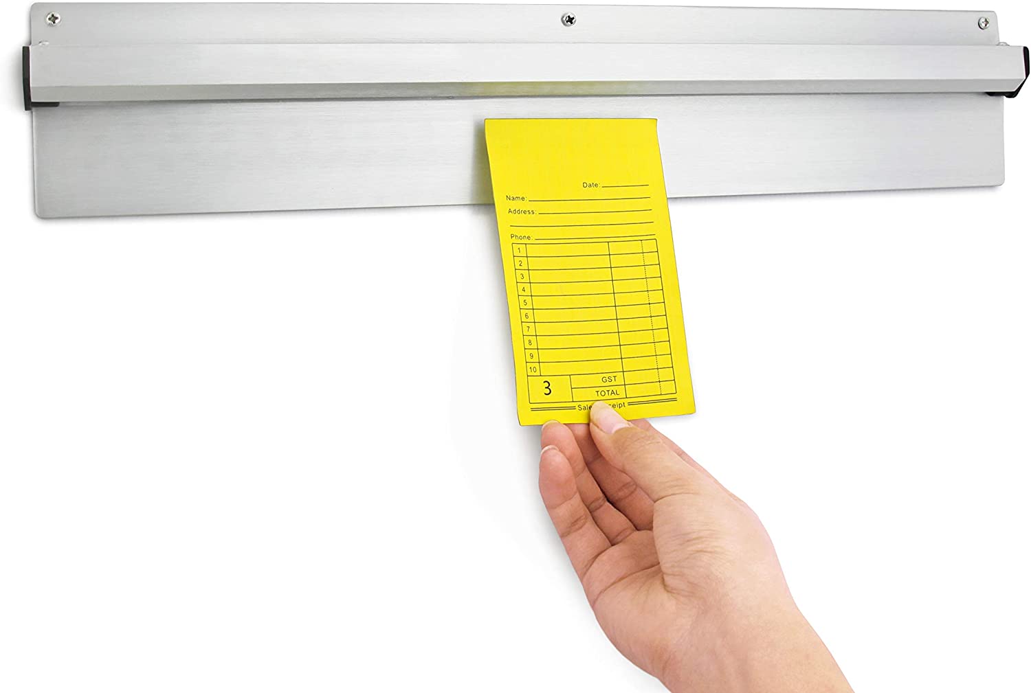 New Star 26924 Anodized Aluminum Slide Check Rack, 18-Inch, Silver