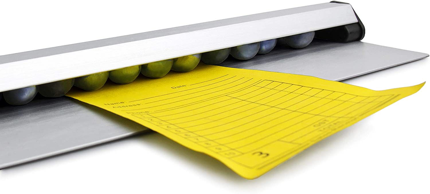 New Star 26924 Anodized Aluminum Slide Check Rack, 18-Inch, Silver