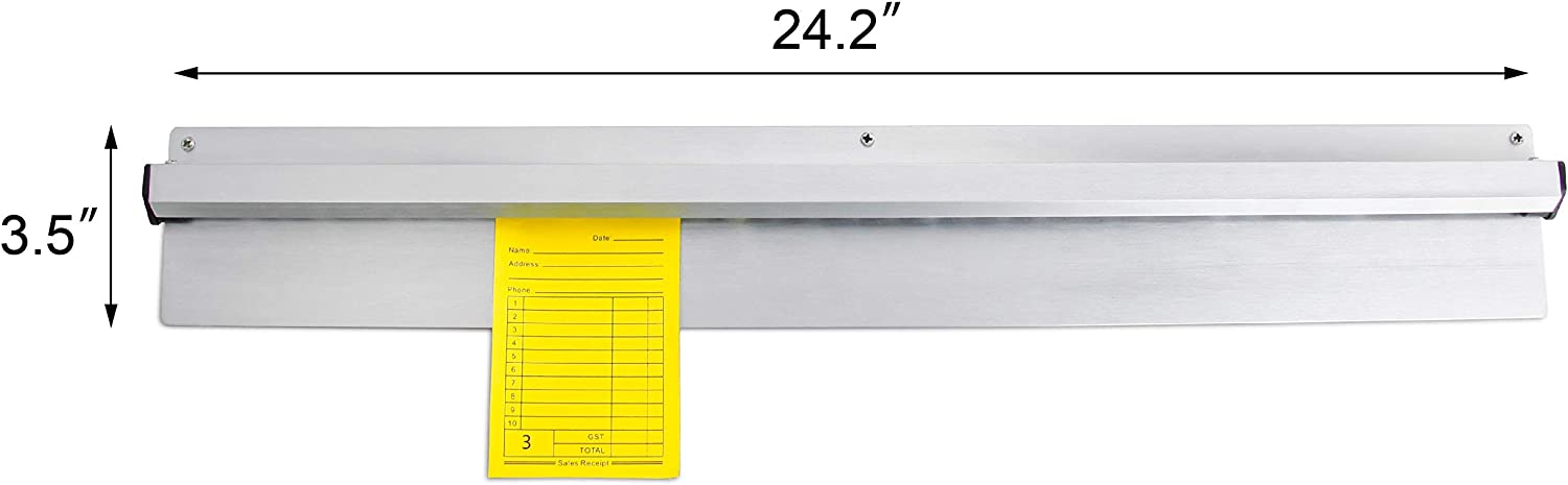 New Star 26924 Anodized Aluminum Slide Check Rack, 18-Inch, Silver