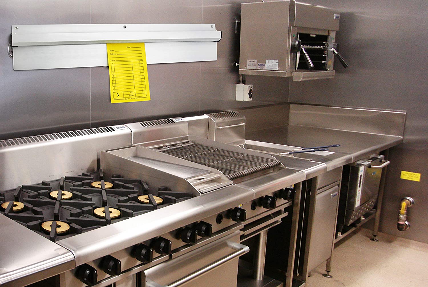 New Star 26924 Anodized Aluminum Slide Check Rack, 18-Inch, Silver