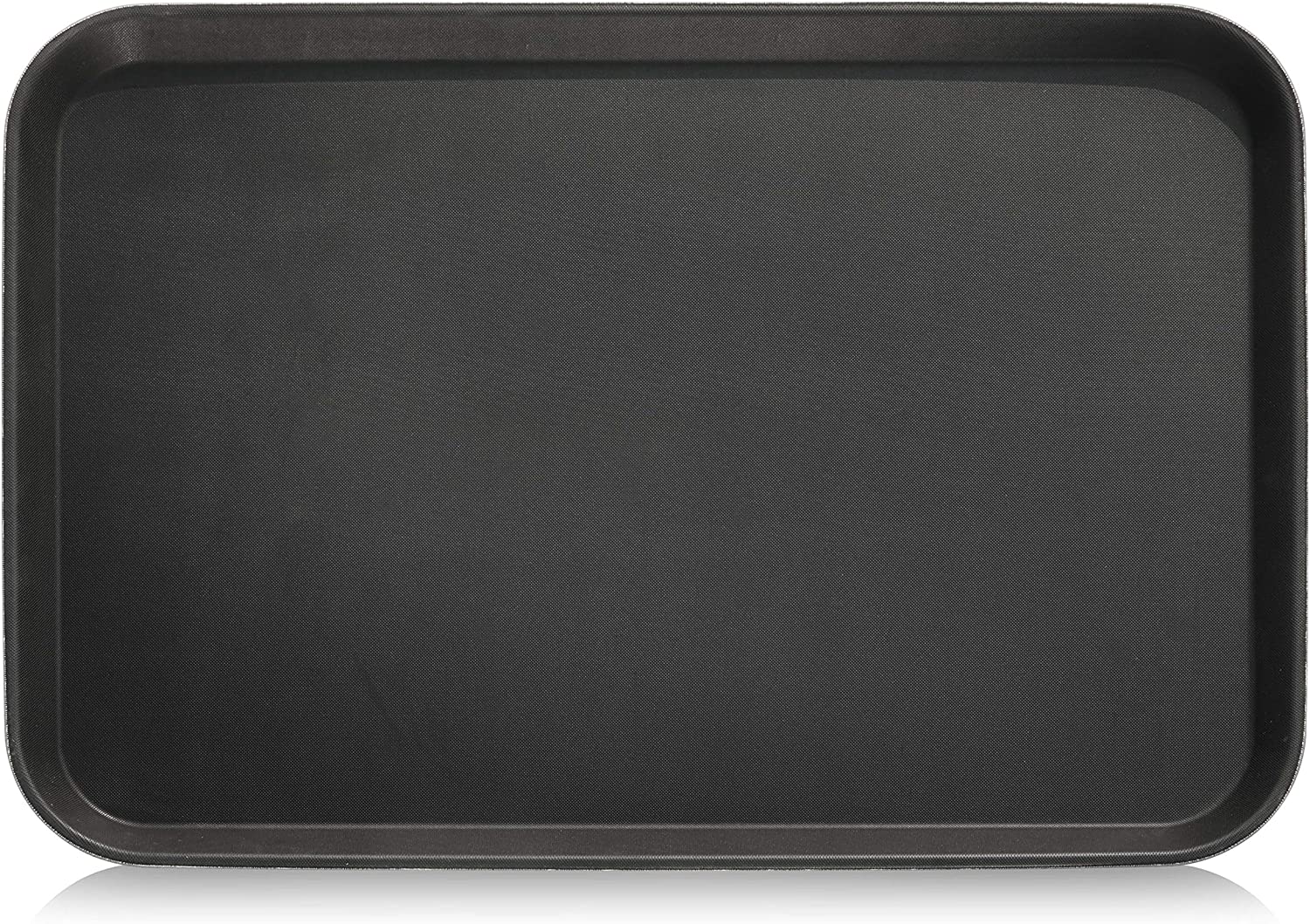 New Star Foodservice 25392 Restaurant Grade Non-Slip Tray, Plastic, Ru
