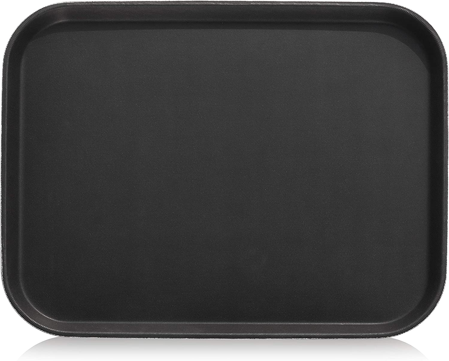 New Star Foodservice 25095 Restaurant Grade Non-Slip Tray, Plastic, Ru